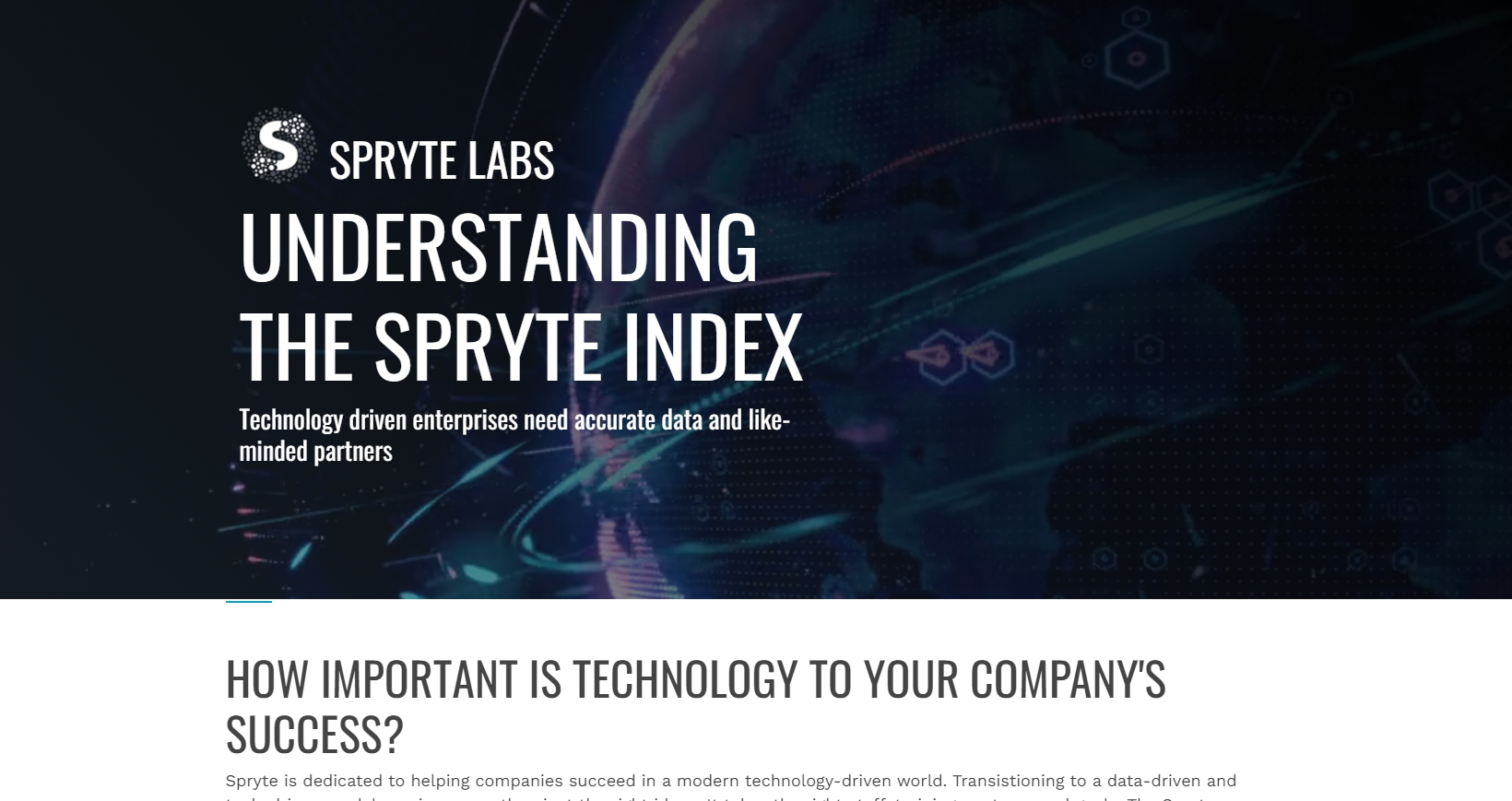 Understanding the Spryte Index